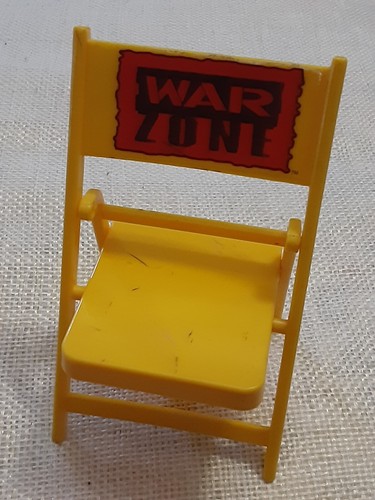 HTF WWF War Zone Yellow Folding Chair Wrestling Figure Accessory WWE ...
