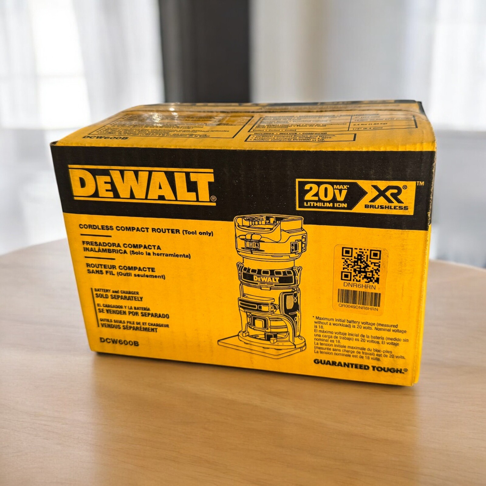 New DEWALT DCW600B 20V MAX XR Cordless Compact Router TOOL ONLY | eBay