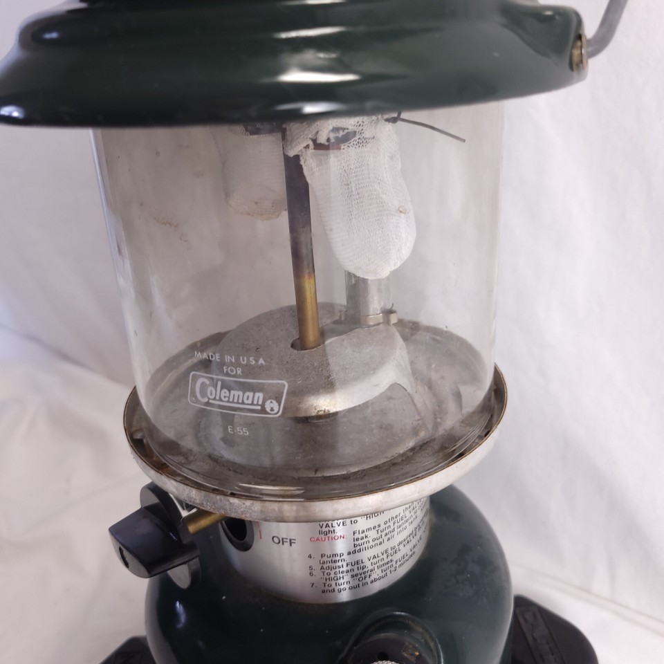 Vintage 1992 Coleman 288A Lantern & Green Carrying Case Made In USA APR ...
