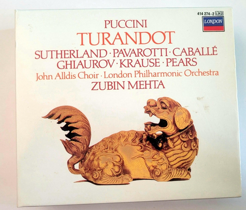 Puccini: Turandot - Mehta/Sutherland/Pavarotti/Caballe - 2CDs W/Booklet ...