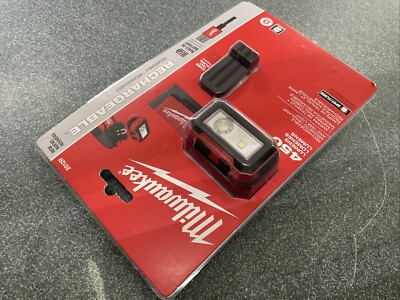 Milwaukee 2012R 450 lm Rechargeable Magnetic Headlamp - Red 45242603893 ...