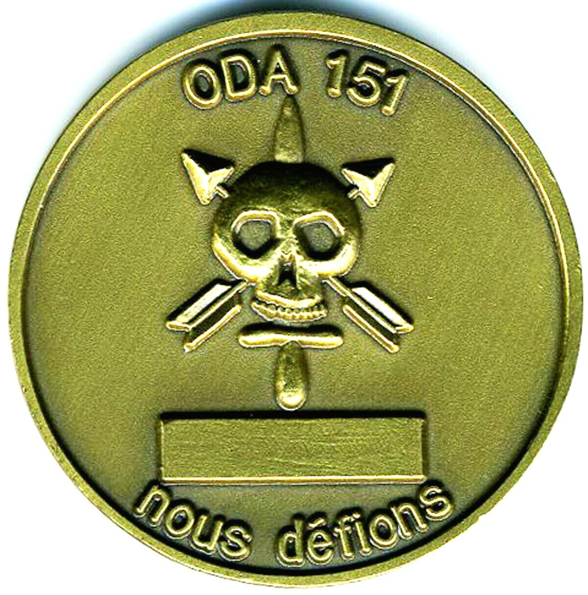 Challenge Coin: 2nd Battalion 1st Special Forces Group Airborne ODA 151 ...