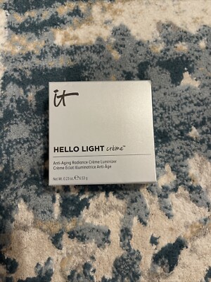 iT Cosmetics HELLO LIGHT CREME Anti-Aging Radiance Luminizer 0.23 oz ...