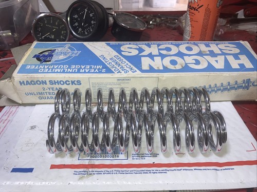 MOTORCYCLE HAGON TWIN SHOCKS STRUT SUSPENSION COIL Shock SPRING SET OEM ...