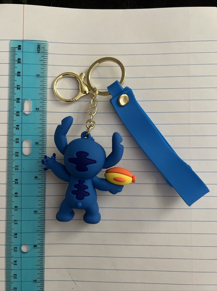 Stitch Rubber & Metal Keychain Lilo & Stitch Disney New! Fast Shipping ...