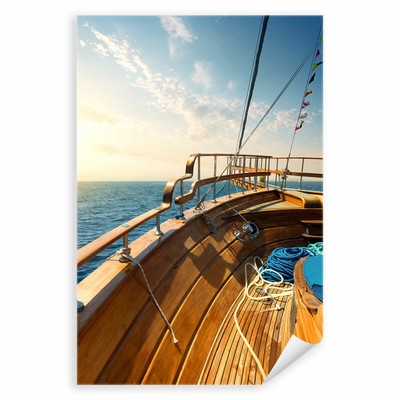 Postereck 2575 Poster Leinwand Jacht, Schiff Segelboot Meer Segeln ...