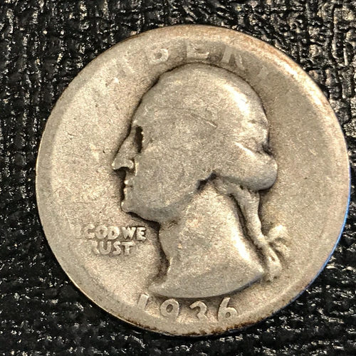 VINTAGE 1936 D SILVER WASHINGTON QUARTER-OLD US COIN-JAN622 | eBay