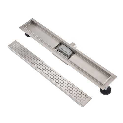 Linear Shower Drain STAINLESS STEEL WETROOM BATHROOM CHANNEL GULLY TRAP ...