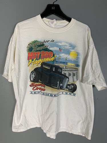 Vintage 90s Hot Rod Happenin 1999 Seaside Oregon Car Show Mens XL | eBay