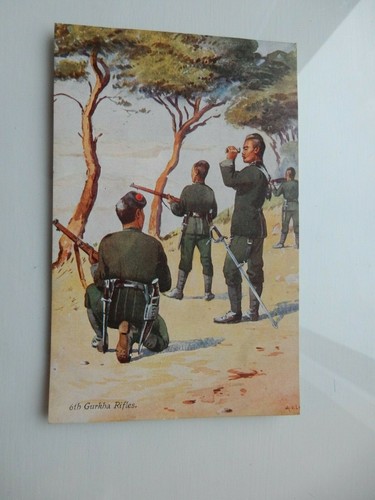 ARMY WW1 ERA 6th Gurkha Rifles rifle regiment postcard | eBay