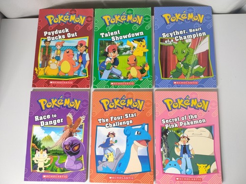 6 x Pokemon Classic Collection Scholastic Paperback Books Kids Novels ...
