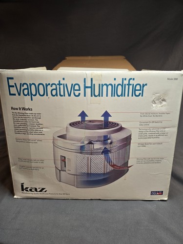 kaz Evaporative Humidifier Model 3300 1.2 Gallon tested works good with ...