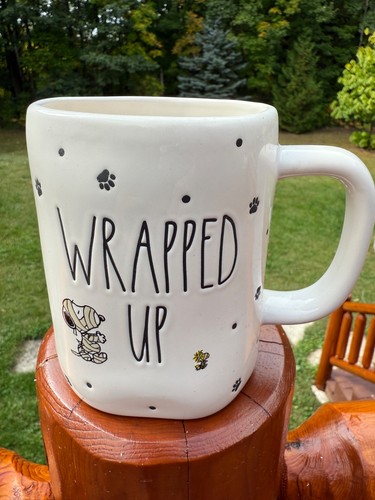 Rae Dunn SNOOPY "Wrapped Up" Mummy Coffee Mug Halloween Large 16oz ...