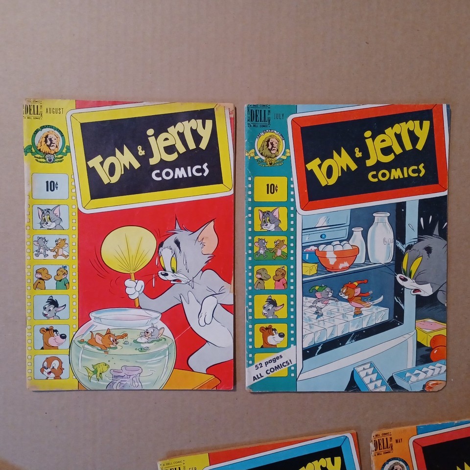 Tom & Jerry Comics 1949, 50, 51 Dell Comics Golden Age Issue 61 70 72 ...