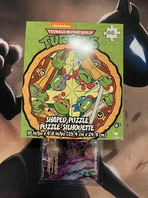 TEENAGE MUTANT NINJA TURTLES PUZZLE 46 PC PIZZA SHAPE 2020 NICKELODEON ...