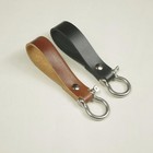 1 X Handmade Leather Belt Loop Keychain Key Ring Fob Holder Clip Hook ...