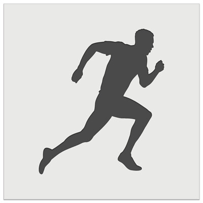 Man Running Marathon Cardio Exercise Wall Cookie DIY Craft Reusable ...