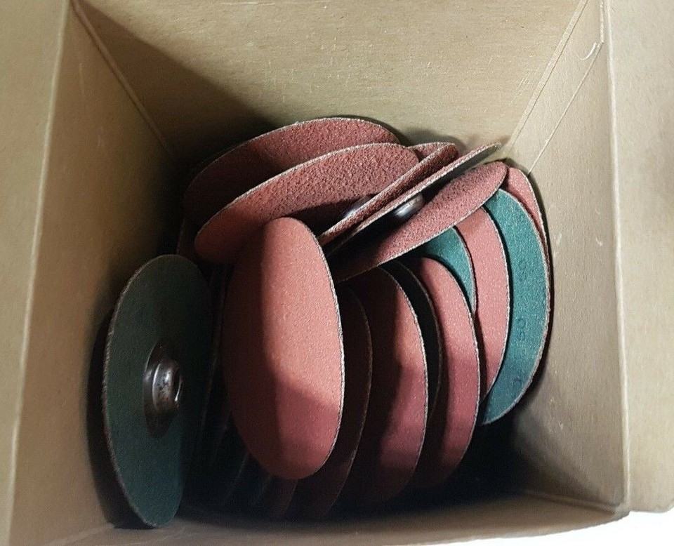 50 Pcs Standard Abrasives 3" Click On Laminated Disc Scotch Hole 524504 ...