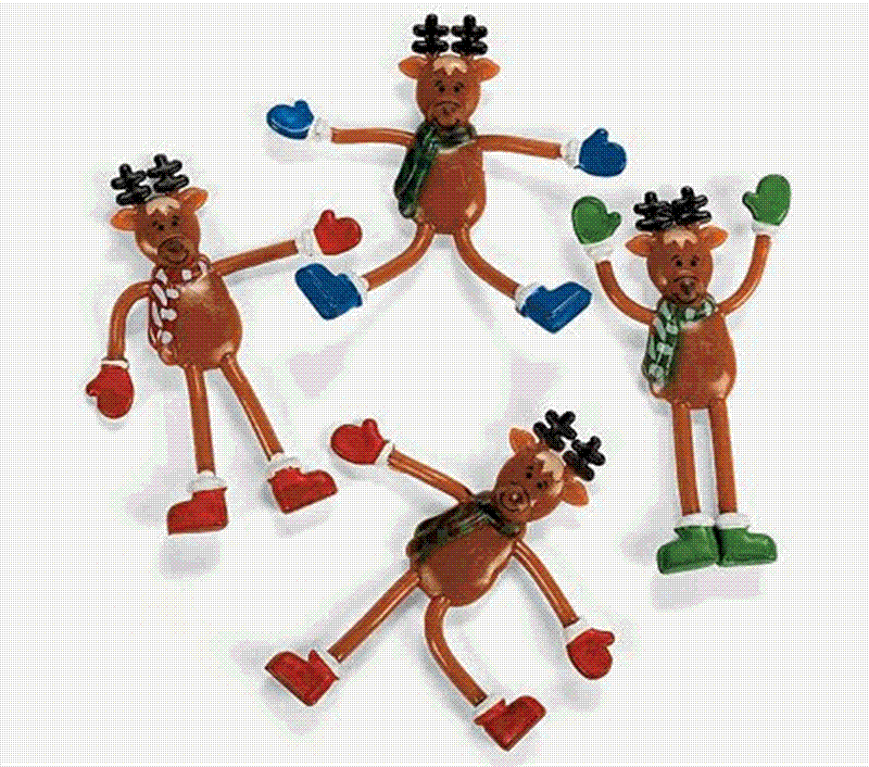 Reindeer Bendable Set of 4 (Free Shipping with 6 Purchases) | eBay