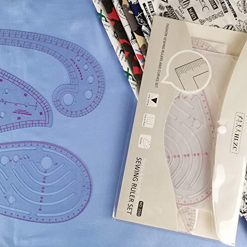 Fashion Clear Metric Sewing Ruler Set French Curve Pattern Making Ruler ...