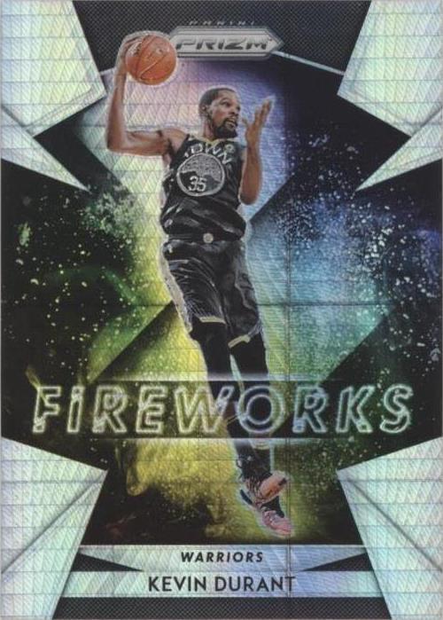 2018-19 Panini Prizm - Fireworks Kevin Durant #13 Hyper Prizm for sale ...