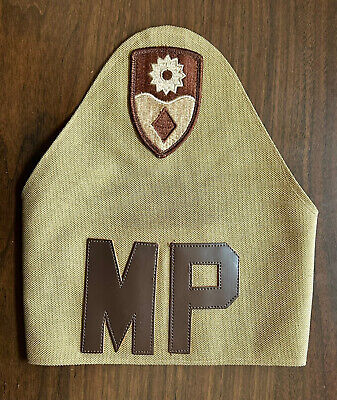 49th Military Police Brigade MP Arm Band Iraq Brassard Tan Dessert ...