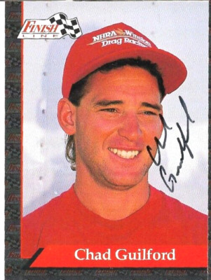 CHAD GUILFORD signed 1993 FINISH LINE trading card NHRA #118 | eBay