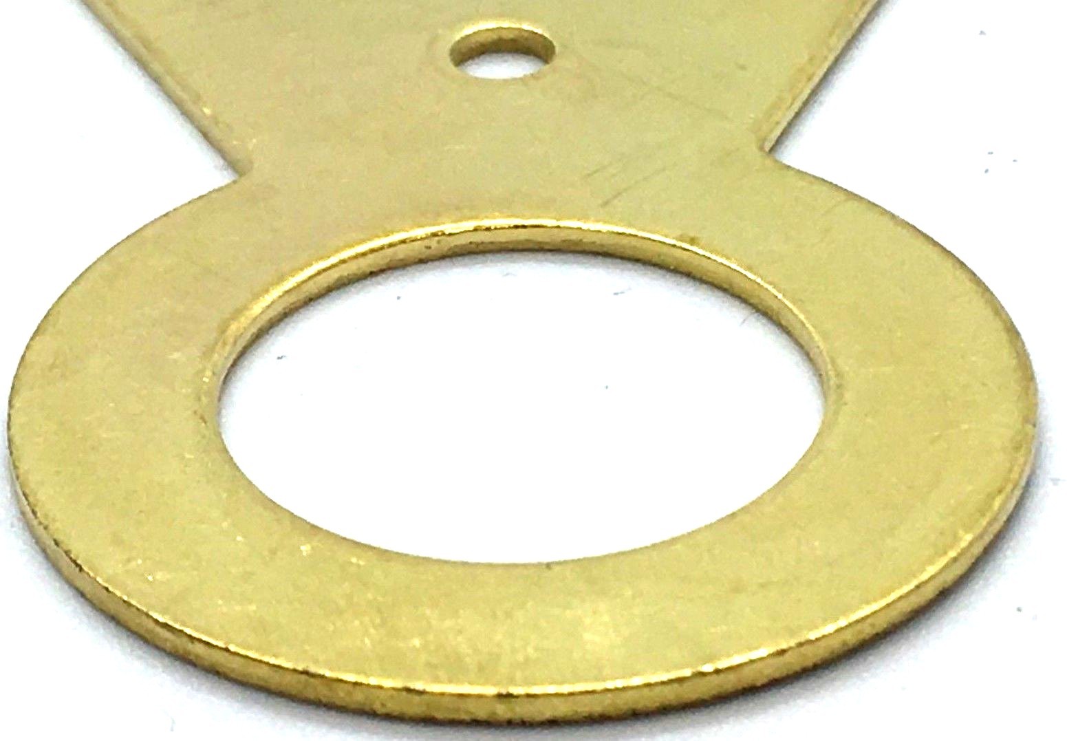 6 x Clock Hanging Hook Brass Fixing Plates Hanger Hook Will Hold 30kg ...