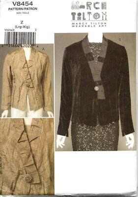 Vogue Marcy Tilton Wearable Art Jacket Pattern V8454 Size Lrg-Xlg Uncut New | eBay
