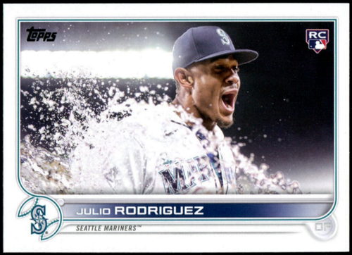 2022 Topps Update #US44 Julio Rodriguez Super Short Print Rookie SSP ...