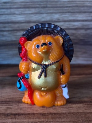 Real x Head Tanuki Orange Gold - 2.5 IN - Soft Vinyl - Sofubi Art Toy ...