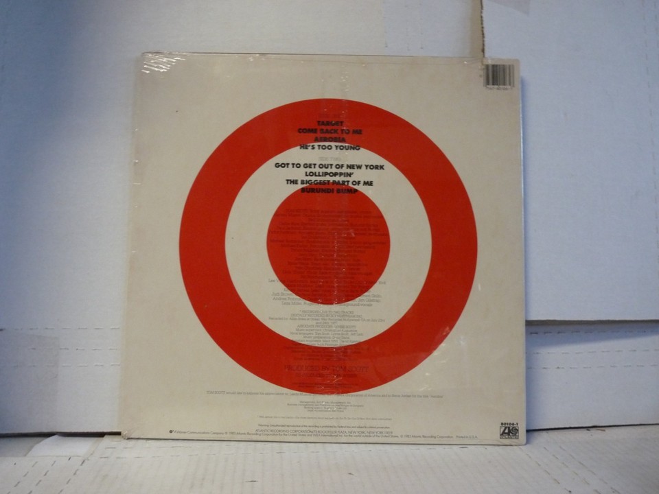 MINT SEALED TOM SCOTT "TARGET" FROM 1983 ATLANTIC LP MORE LPs X | eBay