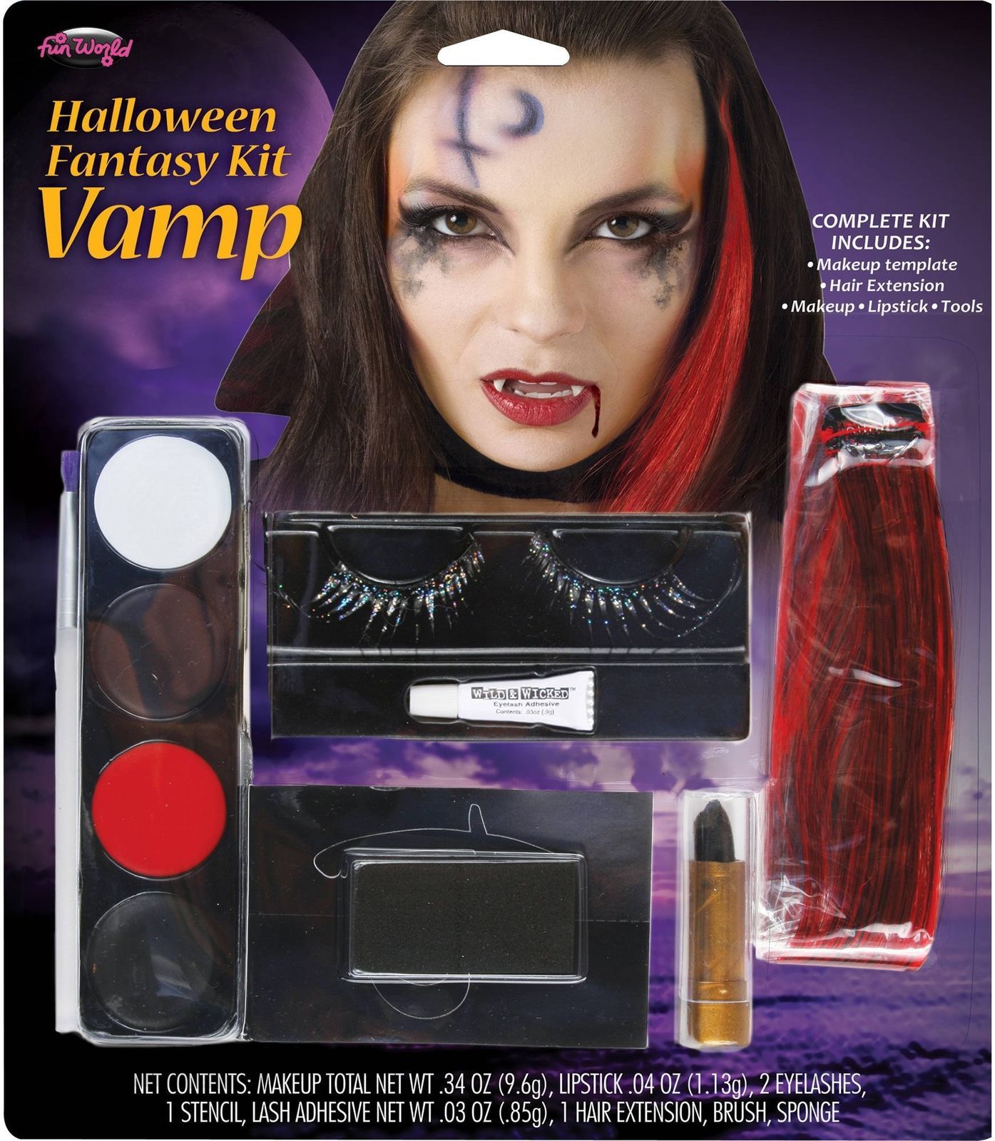 Glam Kit Vampiress Halloween Costume Makeup NEW! | eBay