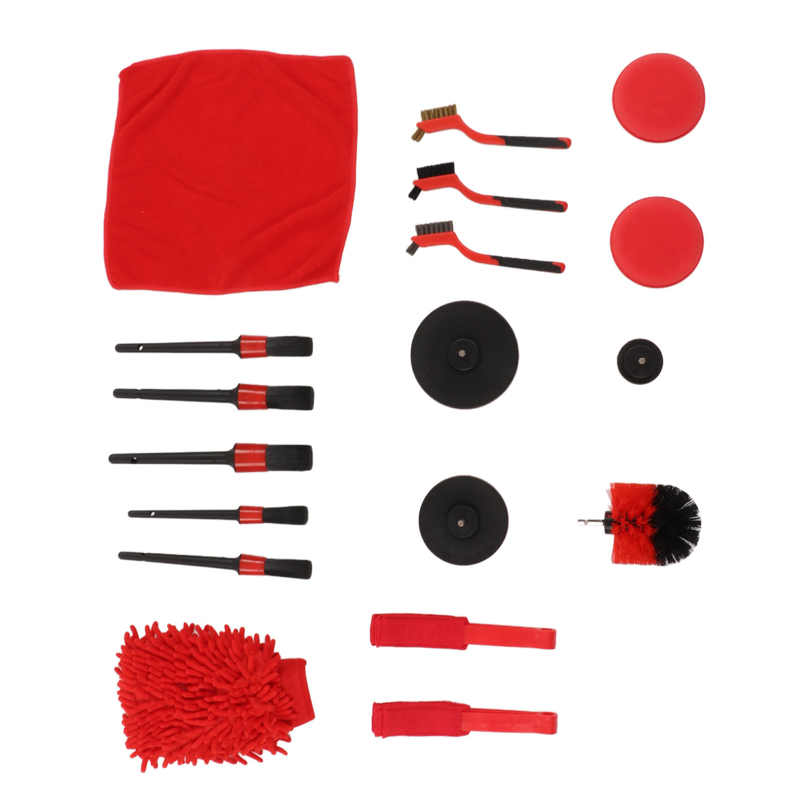 SPG 18 Pieces Car Cleaning Tools Kit Detail Brushes Set Fiber Towel | eBay