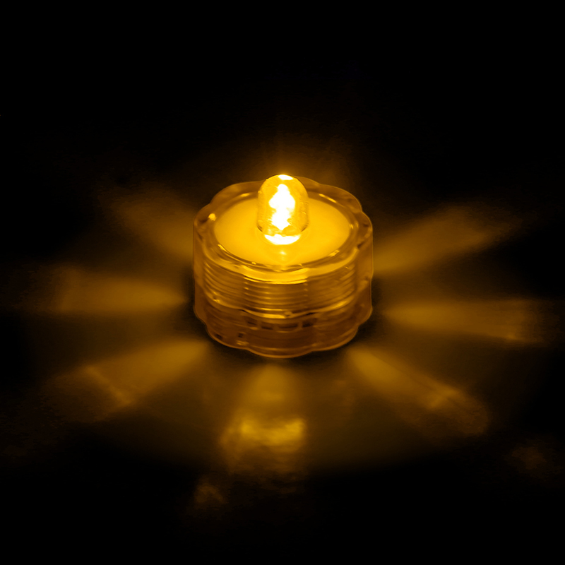 12/24/36 LED Vase Tea Light Candles Submersible Waterproof Wedding ...