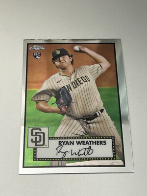 2021 Topps Chrome Platinum Anniversary #81 RYAN WEATHERS San Diego ...