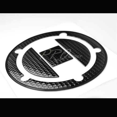 4PC Perforated Black Tank Pad+Tank Fuel Cap Cover 04-23 GSXR-600/750 ...