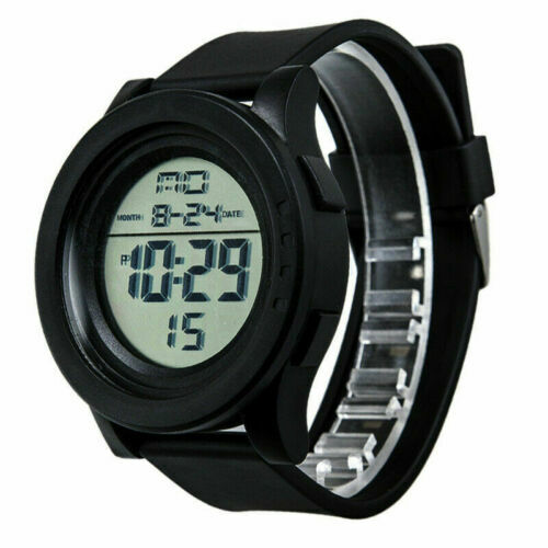Mens Digital Sport Watch LED Backlight Men Wrist Watch Stopwatch UK ...