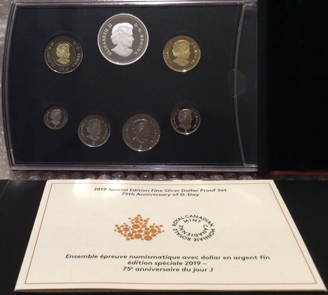 1944-2019 D-Day 75th Anniversary Special Edition Silver Dollar Proof ...