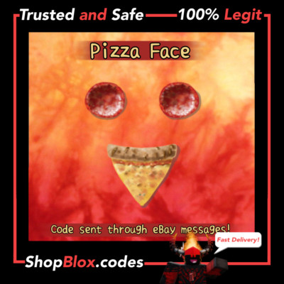 ROBL0X Loyal Pizza Warrior Pizza Face Toy Code ONLY! *Sent Thru eBay ...
