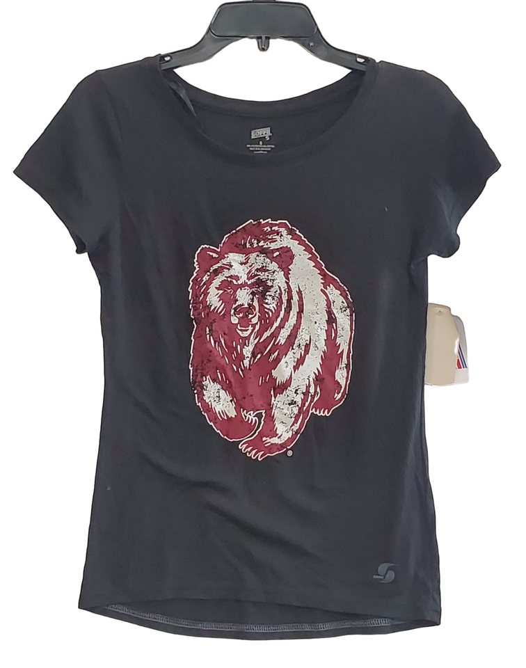Soffe Juniors Girls Round Neck Short Sleeve T-Shirt Black Small | eBay ...
