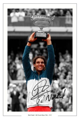 RAFA NADAL SIGNED PHOTO PRINT AUTOGRAPH FRENCH OPEN TENNIS CHAMPION | eBay