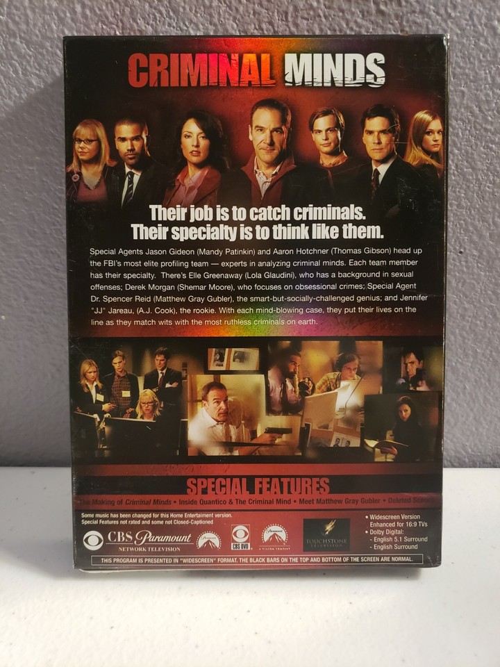Criminal Minds - The Complete First Season (DVD, 2006, 6-Disc Set ...