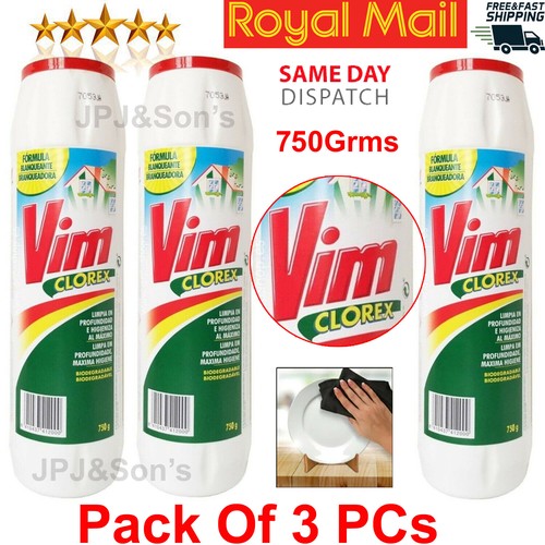 Vim Cloerx Classic Scourer Extra Whitening Powder Removes Stain Remover ...