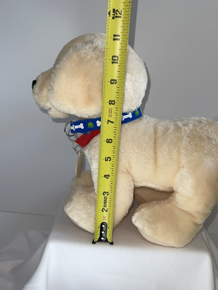 Build A Bear Yellow Lab Promise Pets With Blue Bone And Paws Collar | eBay
