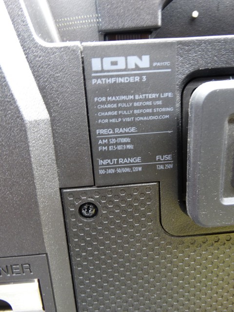 ION Pathfinder 3 Bluetooth Portable Speaker with Wireless Qi Charging ...