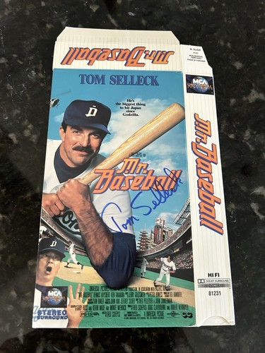 Mr. Baseball VHS Video Tape Tom Selleck Signed - Read Description | eBay