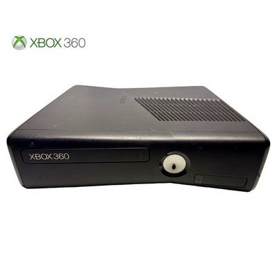 Microsoft Xbox 360 S Slim Console Black For Parts Repair Powers On Red ...