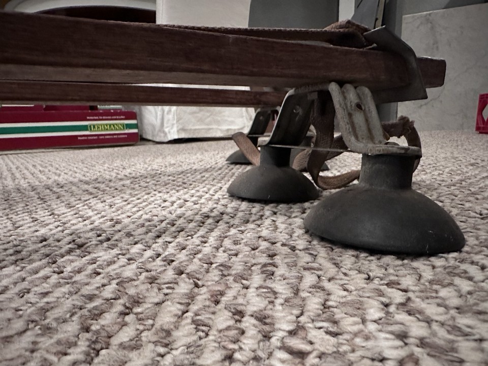 Vintage 1900s Car Oak Wood Roof Racks Skis Luggage Woody Rat Rod Custom ...