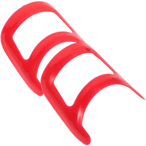 2 Pcs/set Red Plastic Beard Ruler Beard Styling Tool for Goatee and ...